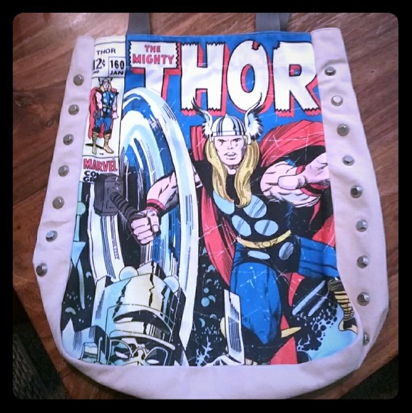 Marvel | Bags | Marvel Studded Thor Tote Bag | Poshmark